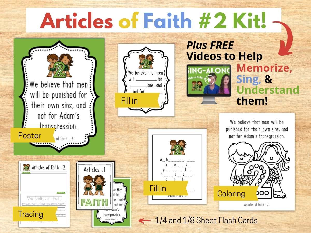 Second Article of Faith #2 - MTC for Kids