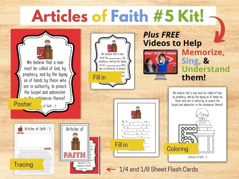 Fifth Article of Faith #5 - MTC for Kids