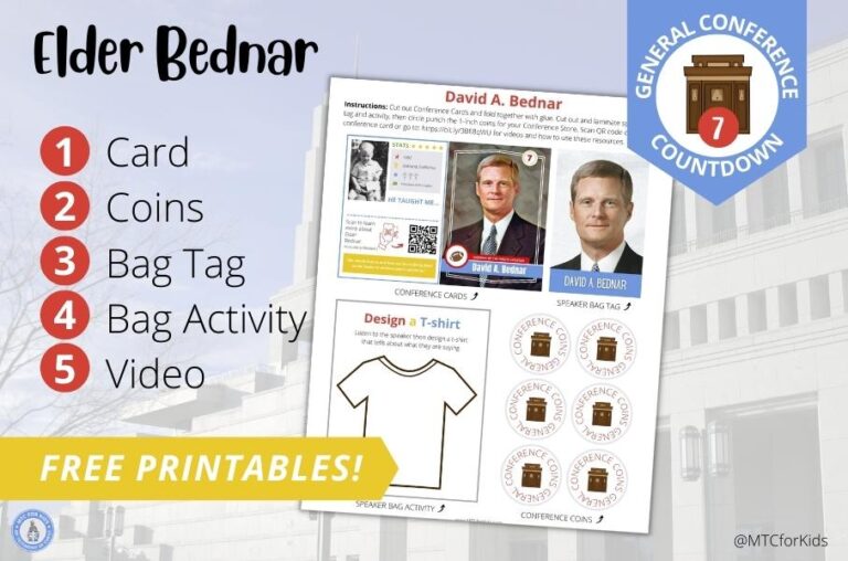 General Conference Countdown | Day 7: David A. Bednar - MTC for Kids